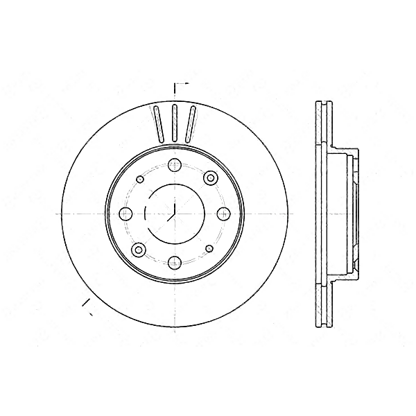STELLOX 6020-2605V-SX (23-0165 / 23-0176 / 230165) диск тормозной передний\ Honda (Хонда) civic, rover 200