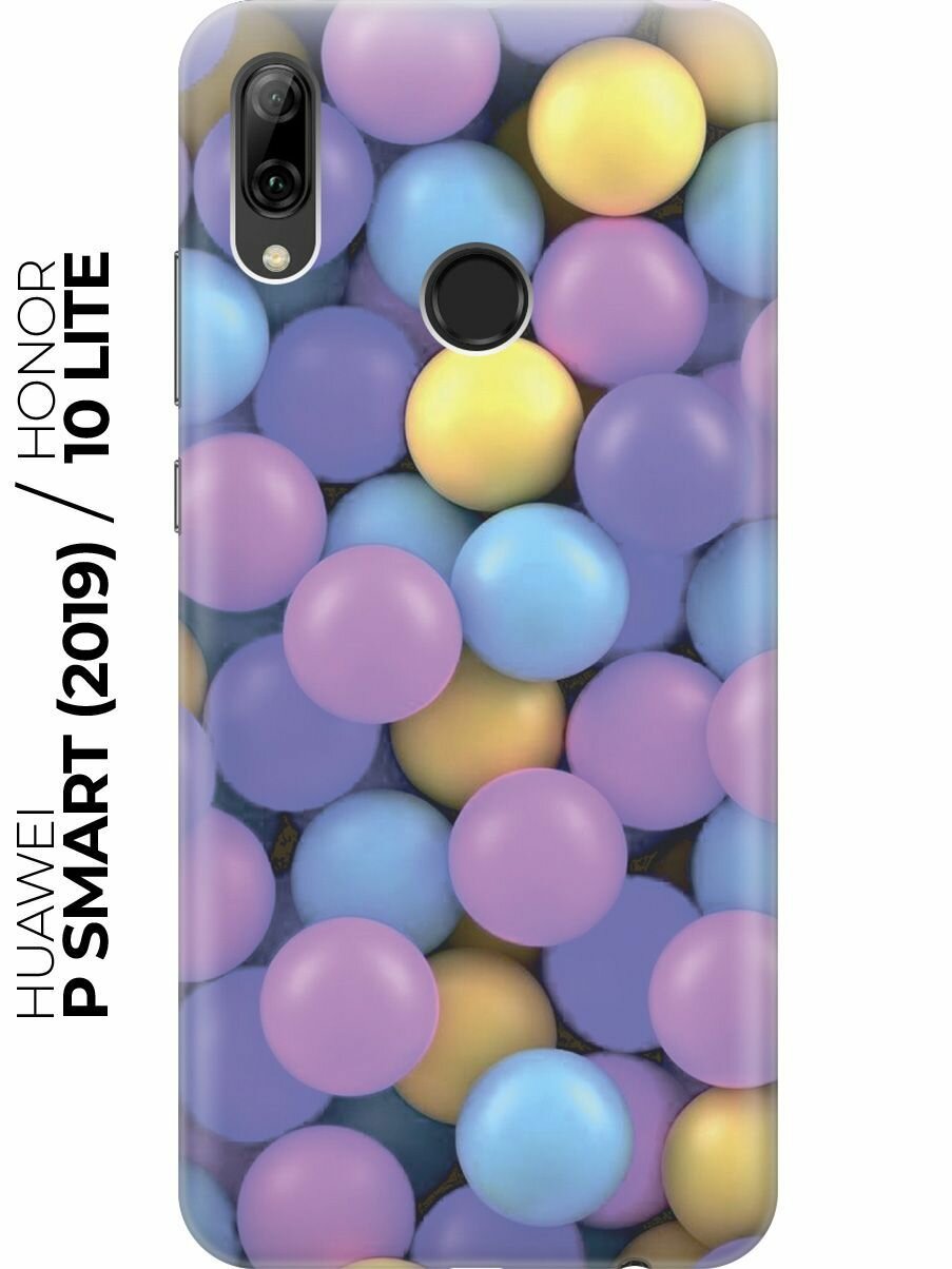 Силиконовый чехол Сиреневые шары на Honor 10 Lite / Huawei P Smart (2019) / Хуавей П Смарт (2019) / Хонор 10 Лайт