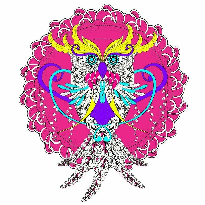 Набор для вышивания Матренин Посад #1859/Н Узор филина, Несчетный крест, 41 х 41 см