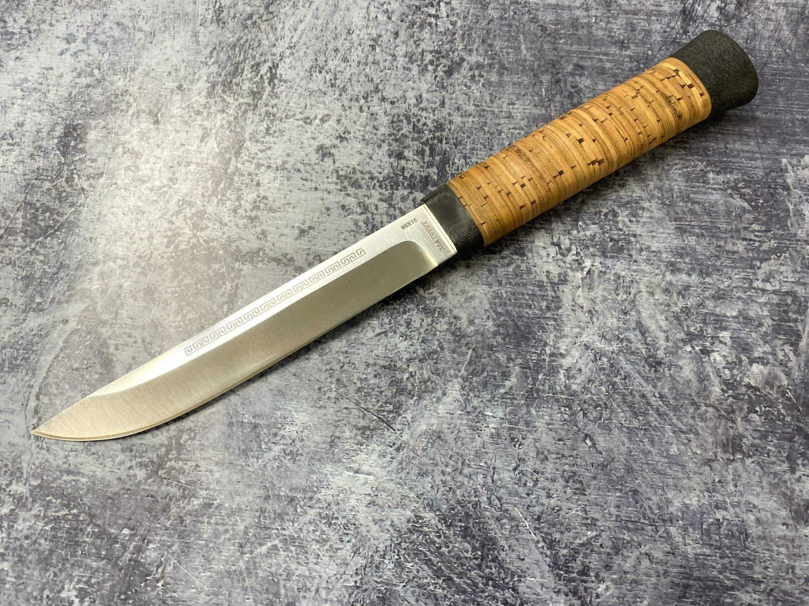 Нож Бурятский малый, 95х18, береста, АиР Златоуст