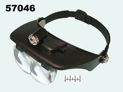 Очки радиомонтажника MG81001-C с подсветкой (1.2*/1.8*/2.5*/3.5*)