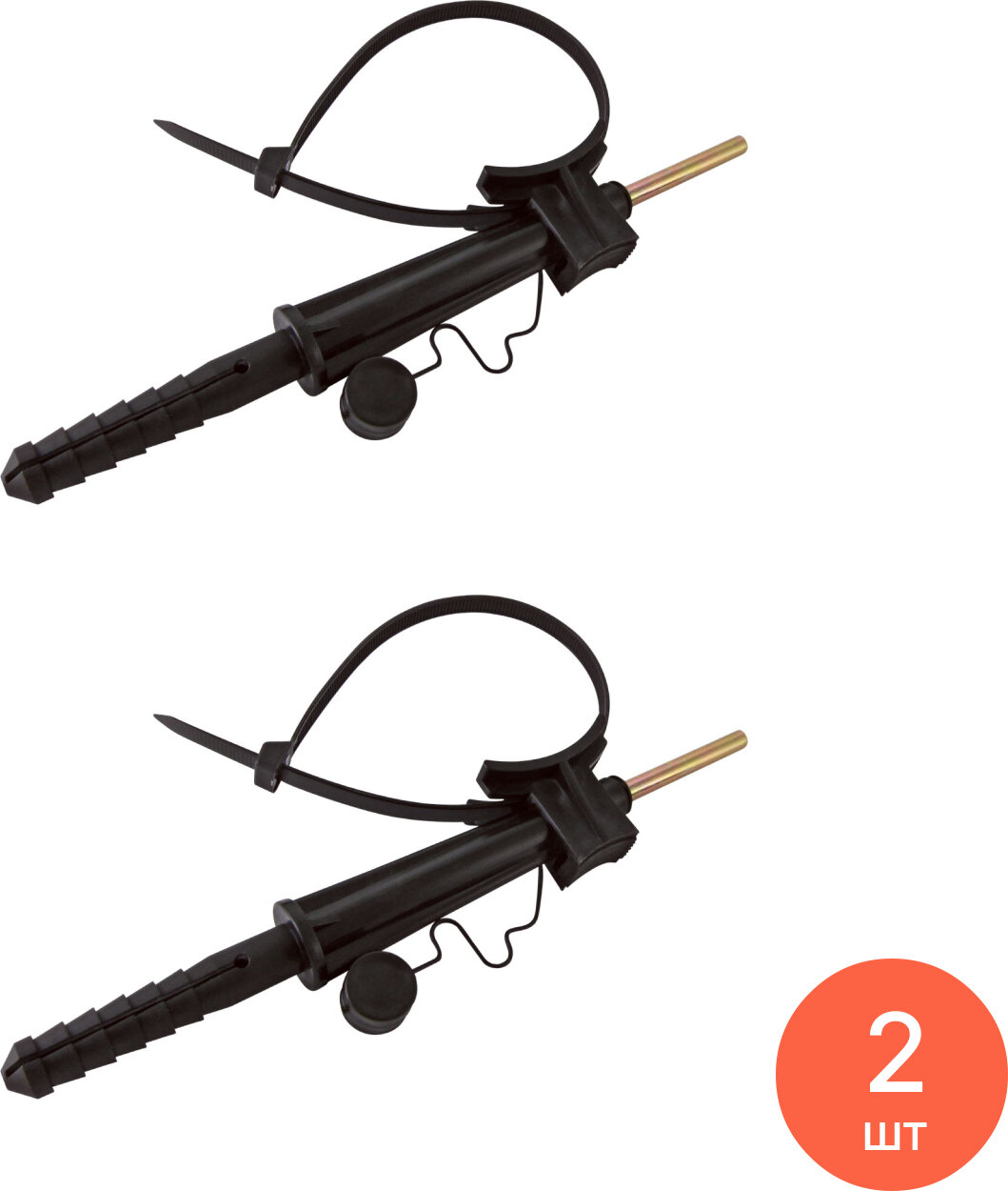 Фасадное крепление TDM Electric / ТДМ Электрик КФК12-47.6 для СИП, комплект, из пластика, диаметр 12-47мм / крепеж (комплект из 2 шт)