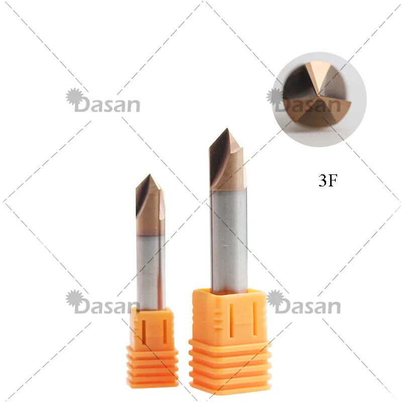 Сверло для снятия фаски из твердосплавной стали 3-10 мм 90 Degree, D5X50L, HRC55-Steel