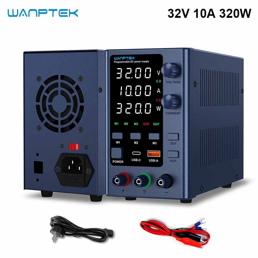 Лабораторный источник питания, 0-32B 0-10A wanptek EPS3210