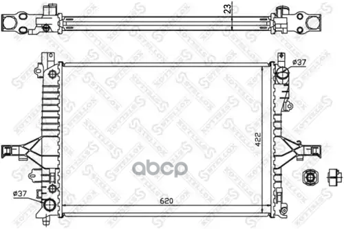 Радиатор системы охлаждения АКПП Stellox арт. 10-25165-SX