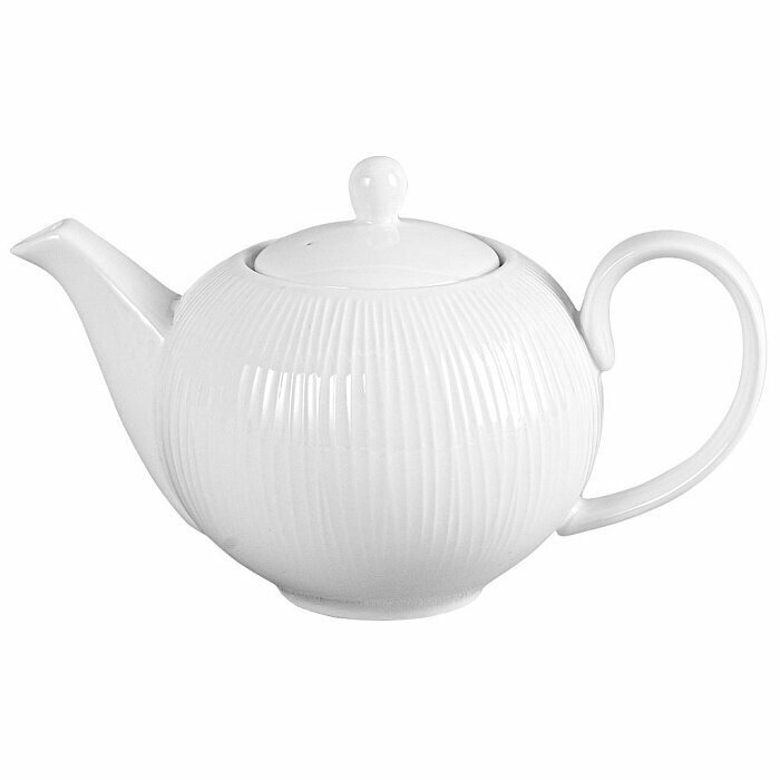 Заварочный чайник Beatrix МД005R "White lily" фарфоровый, в подарочной коробке, 1.1 л