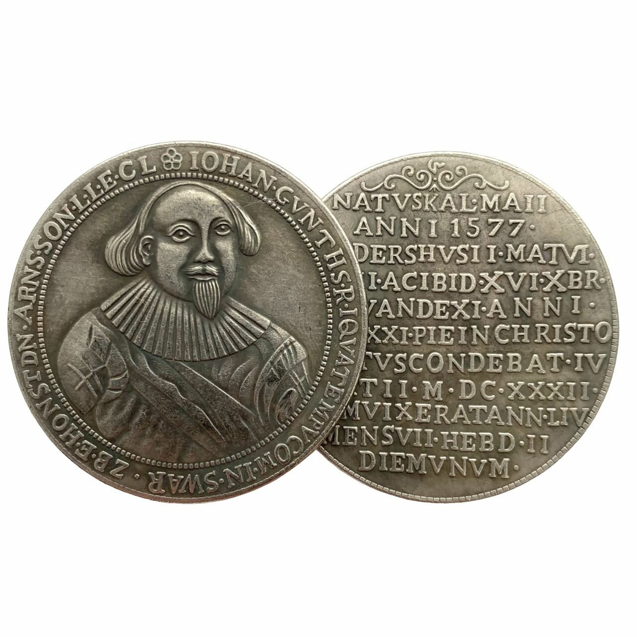 Талер 1577 года Германия Средневековая Европа. Коллекционная монета.