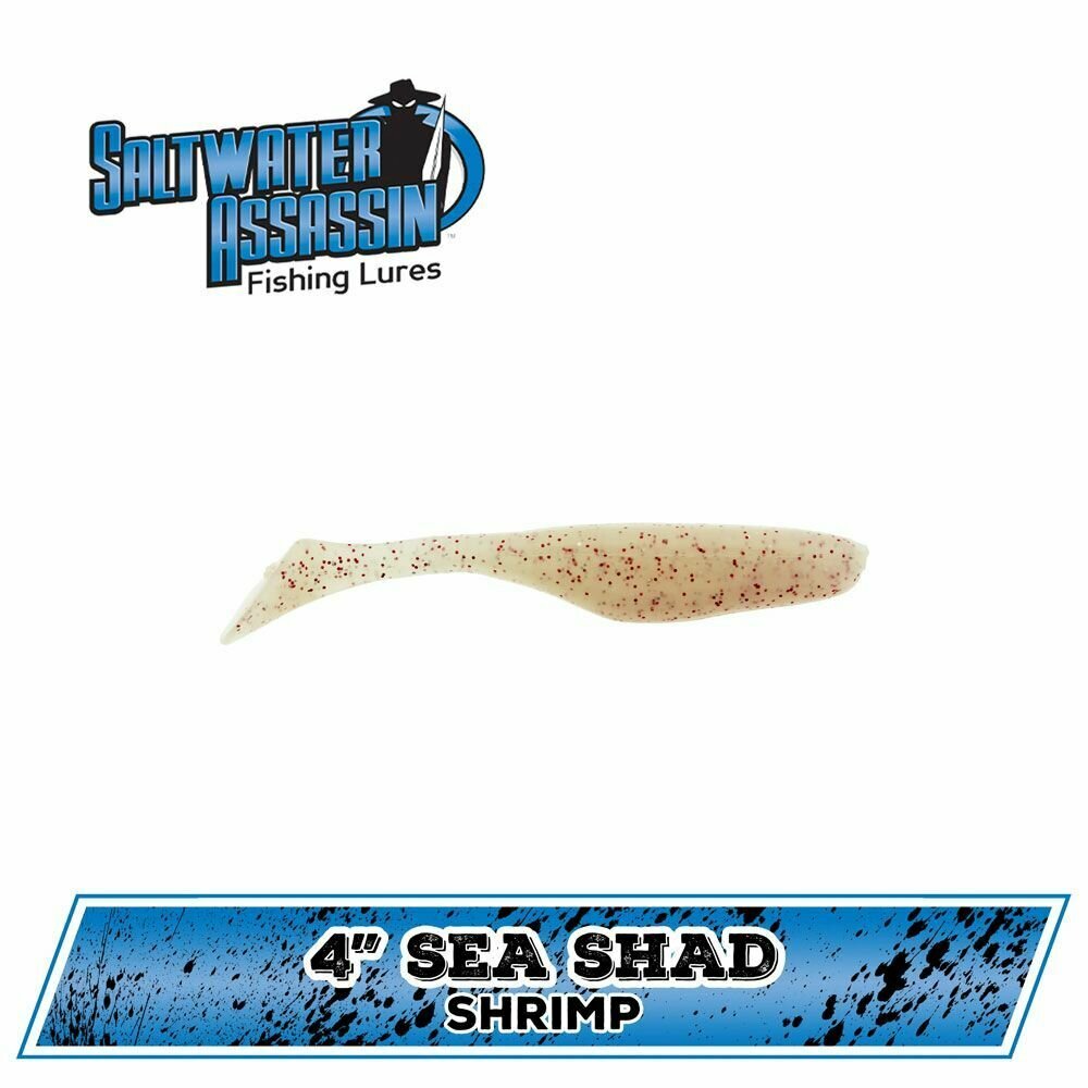 Виброхвост Bass Assassin 4" Sea Shad Shrimp, силикон на щуку и судака