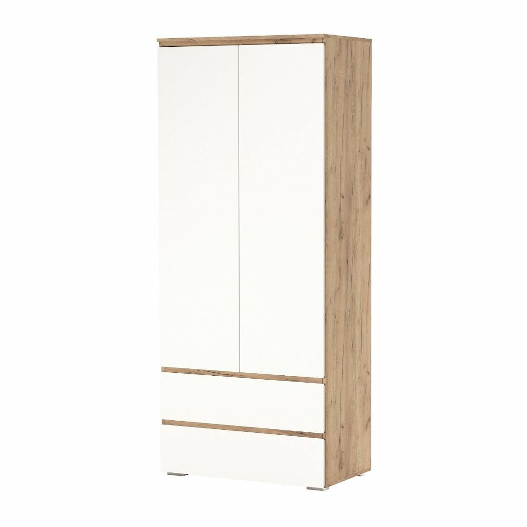 Шкаф гретта 2С2Я 900 Крафт золотой-Белый