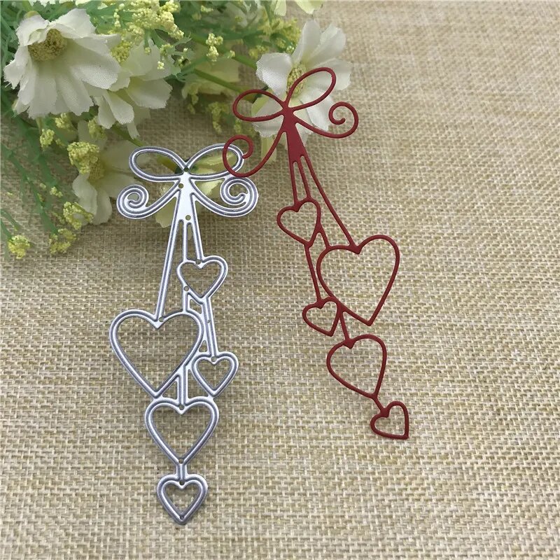 Металлические трафареты для скрапбукинга "Любящее сердце"