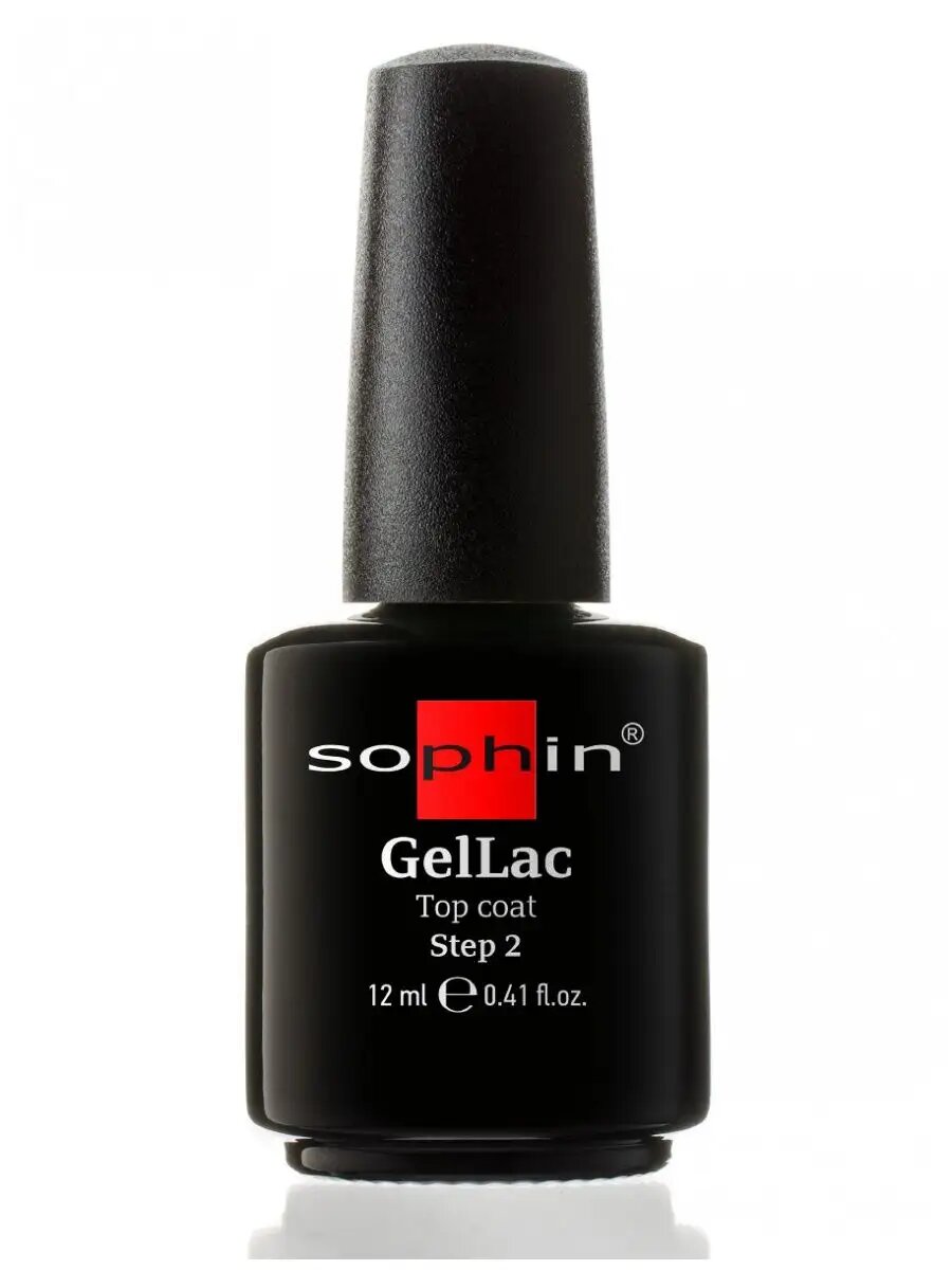 Sophin Укрепляющее верхнее покрытие Top Coat для ногтей и маникюра, без использования UV LED лампы, 12мл