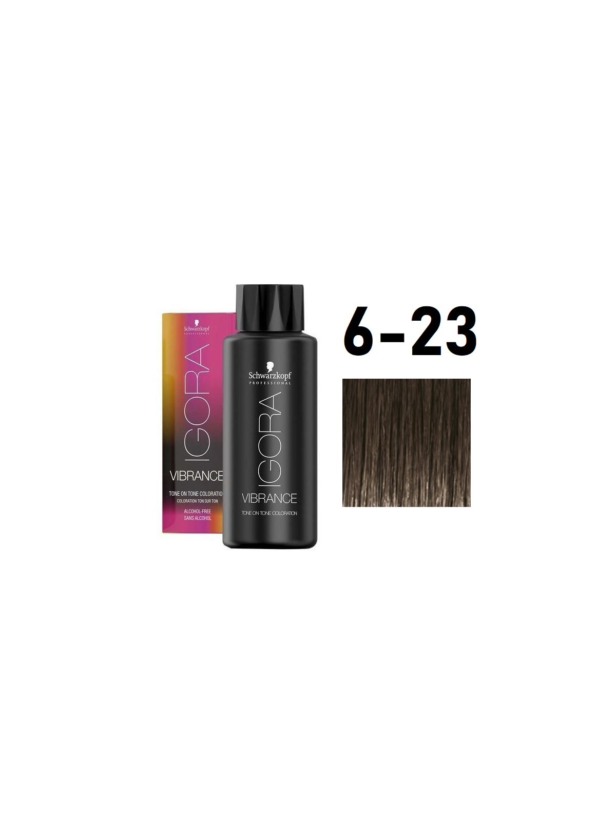 Schwarzkopf Professional Schwarzkopf Igora Vibrance 6-23 - Краситель тон-в-тон темный русый пепельный матовый 60 мл