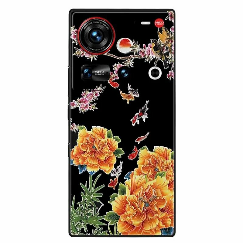 Для ZTE Nubia Z70 Ultra Чехол 3D Тиснение Силиконовый ТПУ Мягкие чехлы для телефонов для Nubia Z70 Ultra 5G Задние чехлы Z70 Ultra Relief Cases