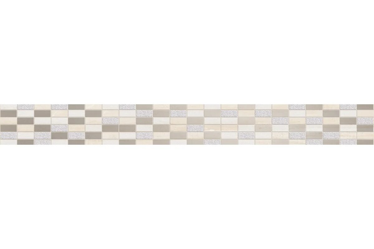Beryoza Ceramica Бордюр ФК Элиз бежевый Бордюр 54x500x8, 1шт. ТГ-00003854