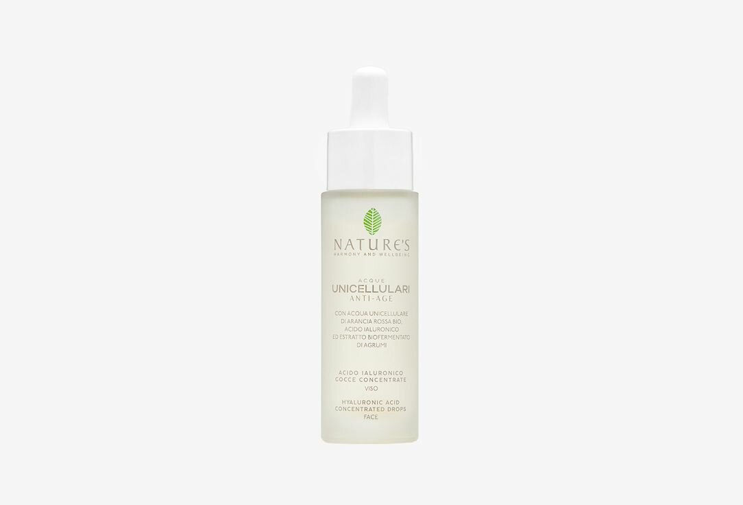 Концентрированные капли NATURES HARMONY&WELLBEING Unicellular Waters Hyaluronic 30 мл