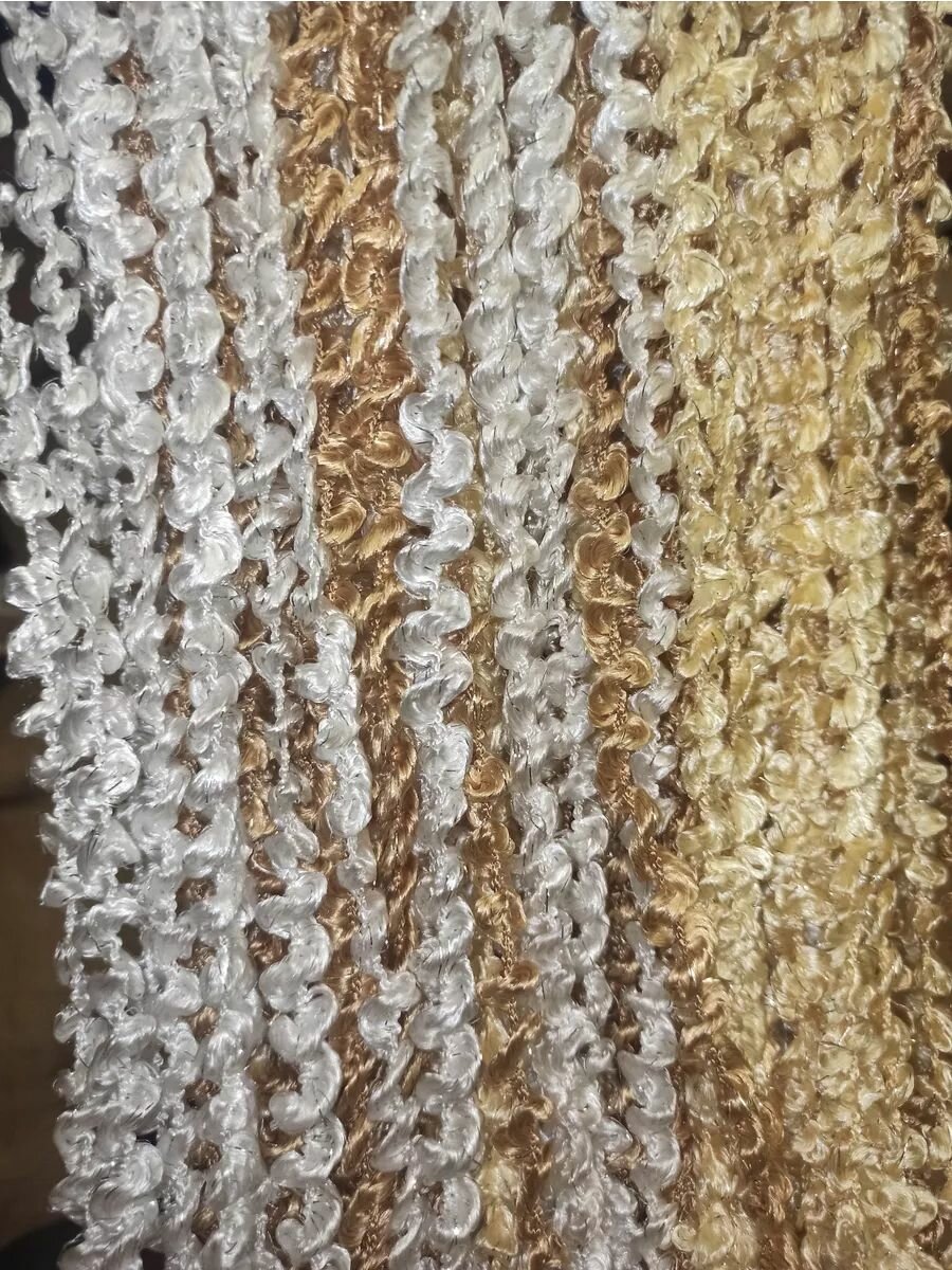 Кисея нитяные шторы с люрексом спираль 300*300