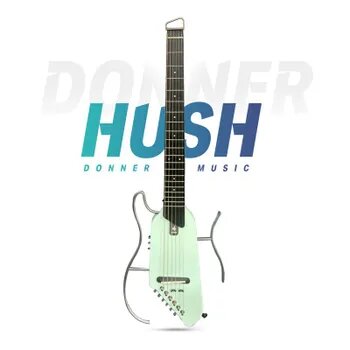 Электрогитара Donner HUSH-I PRO / HUSH-I для путешествий, портативная сверхлегкая и бесшумная безголовая электроакустическая гитара, кленовый корпус 6-струнная 6-струнная