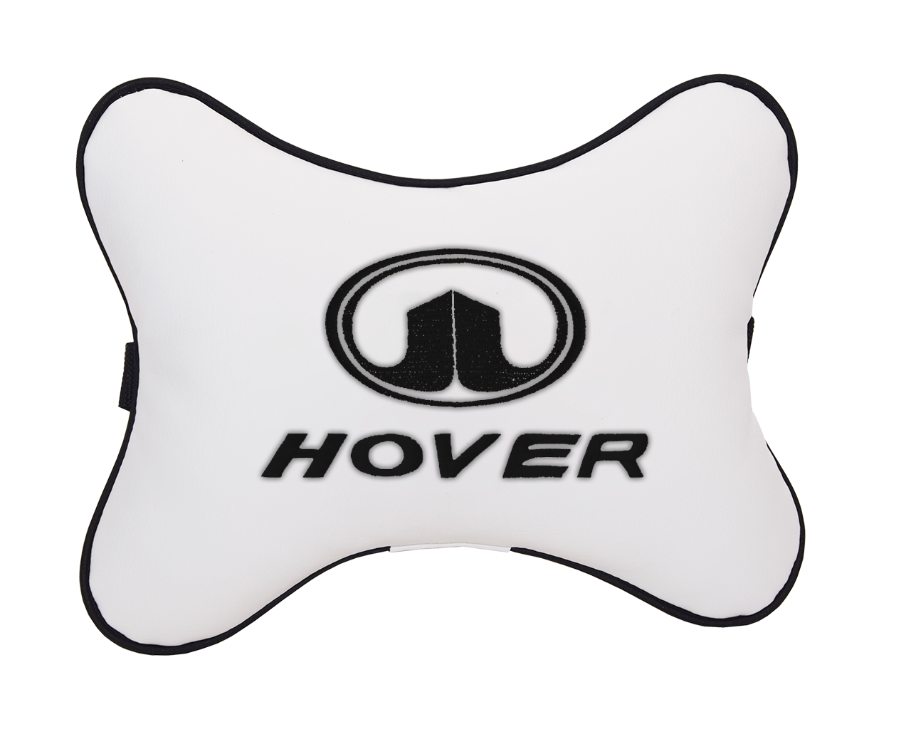 Подушка на подголовник белая экокожа GREAT WALL Hover