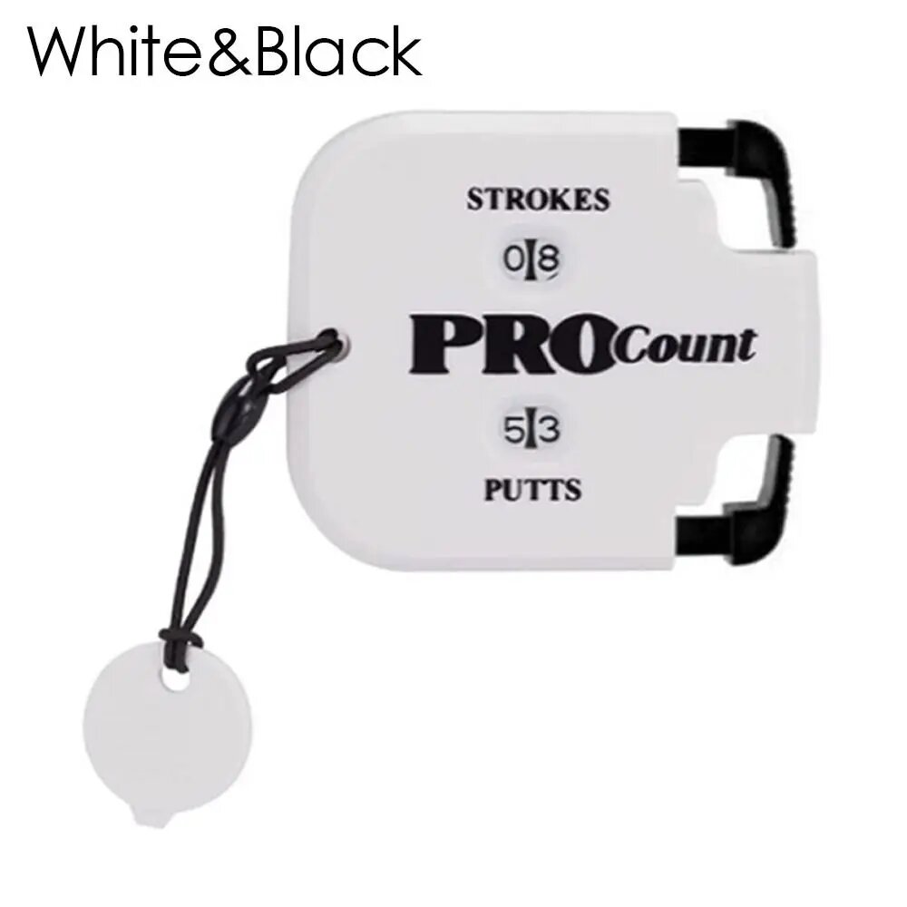 Счетчик ударов Golf Stroke Shot Counter Белый, White-Black