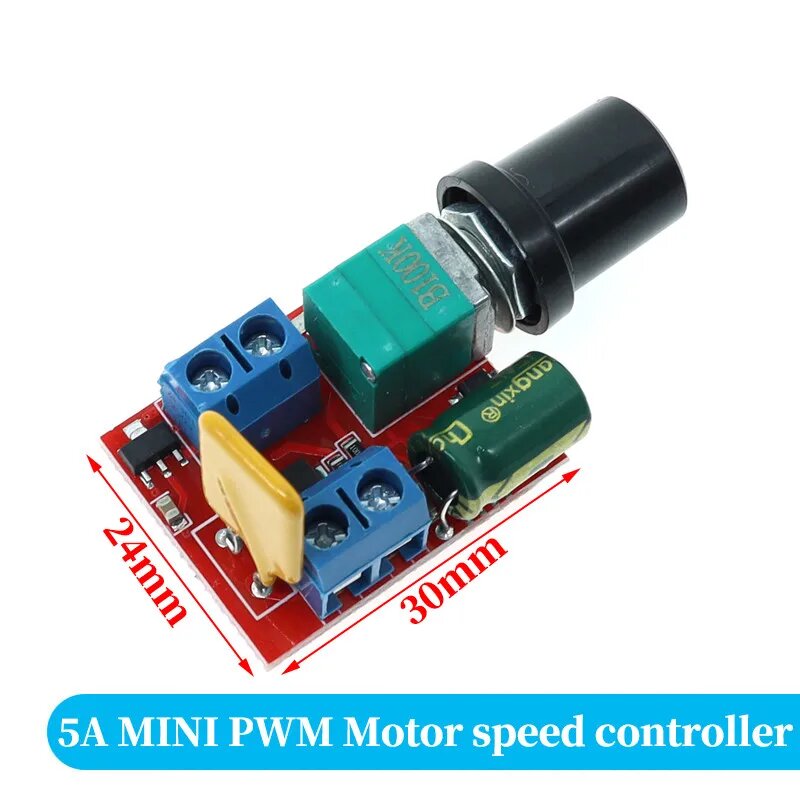 Mini 5A ШИМ регулятор скорости двигателя, 10шт