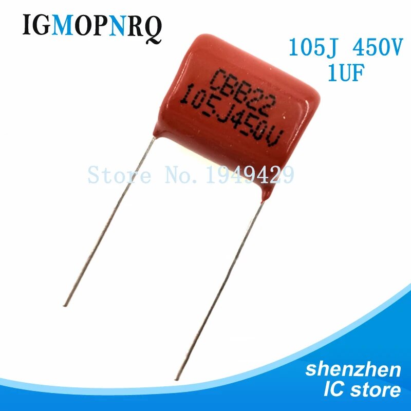 Конденсаторы CBB 105 1 мкФ 450 В IGMOPNRQ 10 шт.