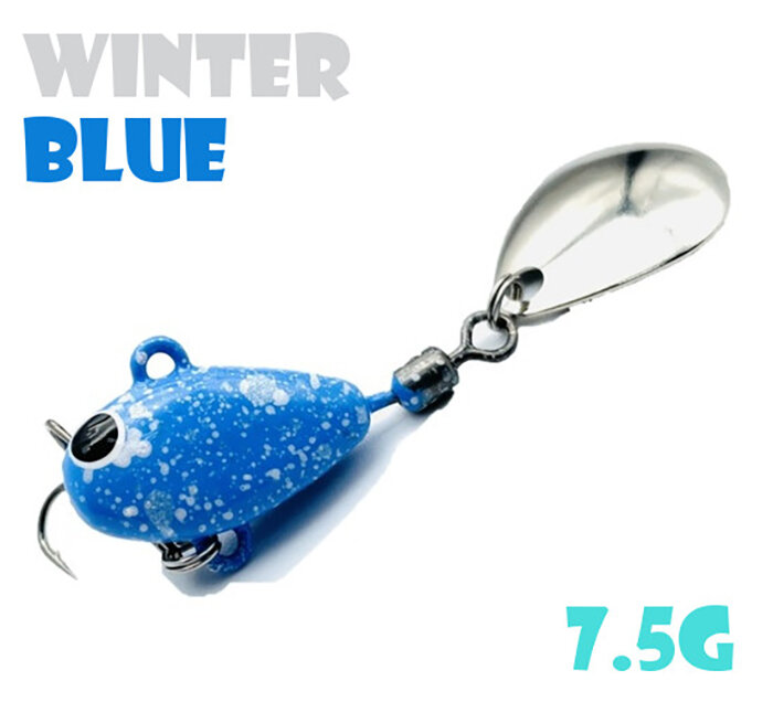 Блесна Тейл-Спиннер для рыбалки Uf-Studio Hurricane 7.5g #Winter Blue