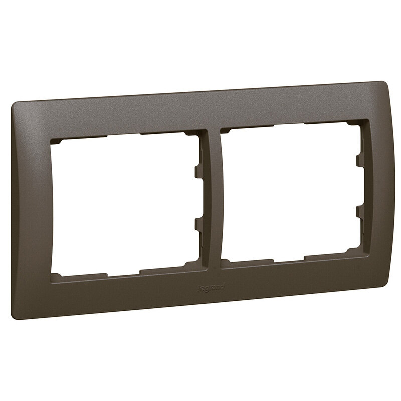 Рамка двойная Legrand Galea Life 2 поста горизонтальная Dark Bronze 771202