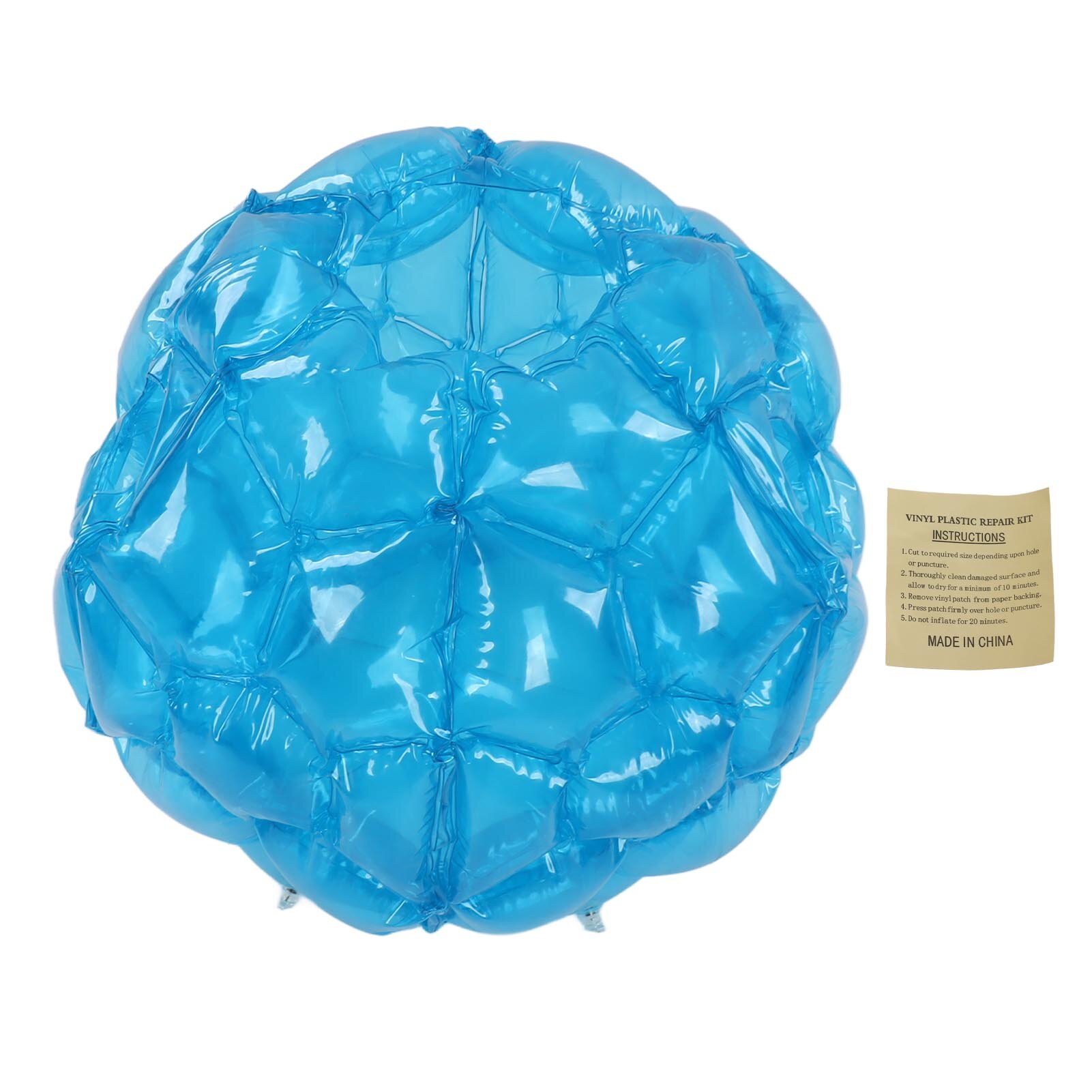 Надувные столкновения мяч из ПВХ Шаер Ball Outdoor Team Gaming играйте игрушку для детей взрослые 23,6 дюйма светло -голубых