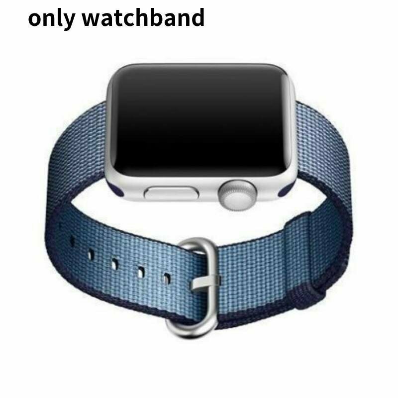 Smartwatch apple watch 38mm nylon strap with lightweight design for fitness midnight blue