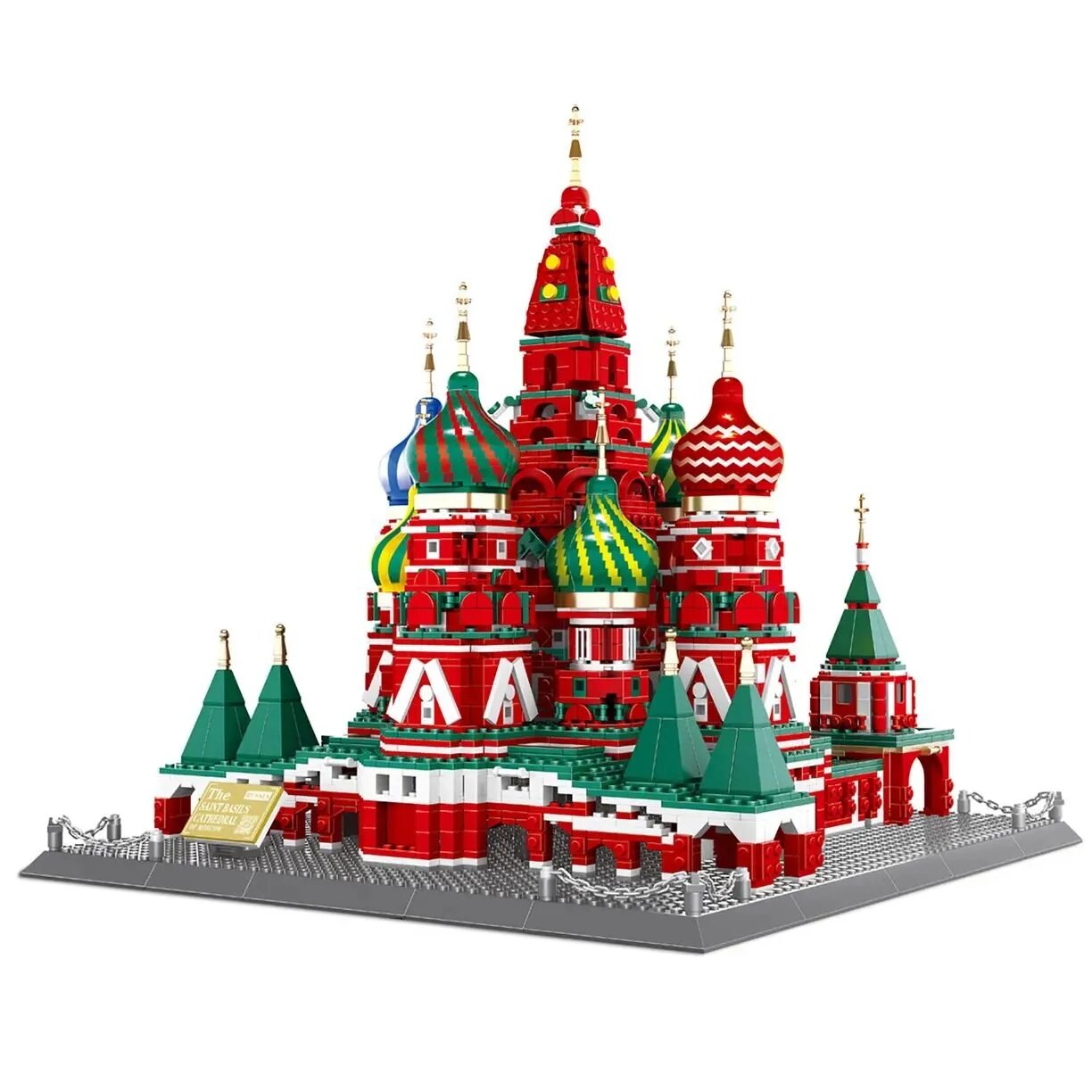 Интерьерный Конструктор Собор Василия Блаженного, Россия 3213 деталей WANGE 6213 / Шедевры мировой архитектуры / сборная модель пластиковая для детей и взрослых