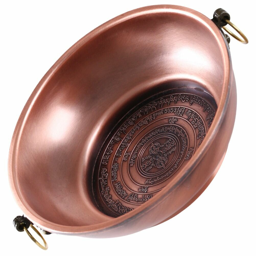 Винтажное Блюдо Из Меди Для Храма И Дома Отлично Подходит Для Фруктов 15.8x15.8 Cm