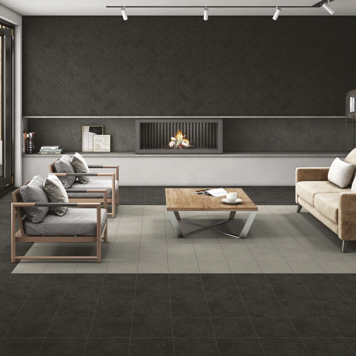 Керамогранит Motto Levels Black Matt 20x20 N100069 матовая Износостойкая, Мелкоформатная, Морозостойкая, морозостойкая