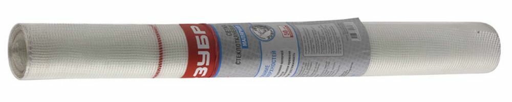 Стеклотканевая сетка ЗУБР, 50 см х 10 м, плотность 50 гр/м2, малярная 1242-050-10