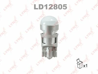 LYNXauto Лампа светодиодная LED W5W T10 12V W2,1x9,5d SMDx1 6500K ауди а5 / AUDI A5 2007-2017, фольцваген артеон / Volkswagen ARTEON 2017- LD12805