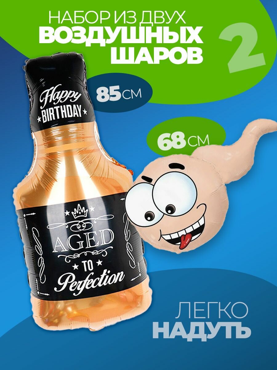 Воздушные фольгированные шары на девичник 18+ вискарь