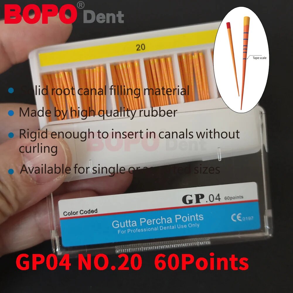 Gutta Percha Points GP04 No.20 60 Points
