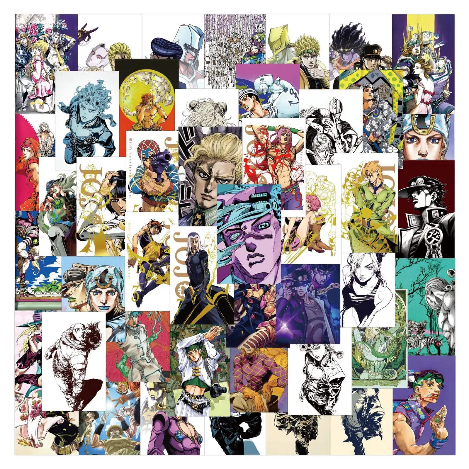 80 шт. наклеек JoJo's Bizarre Adventure