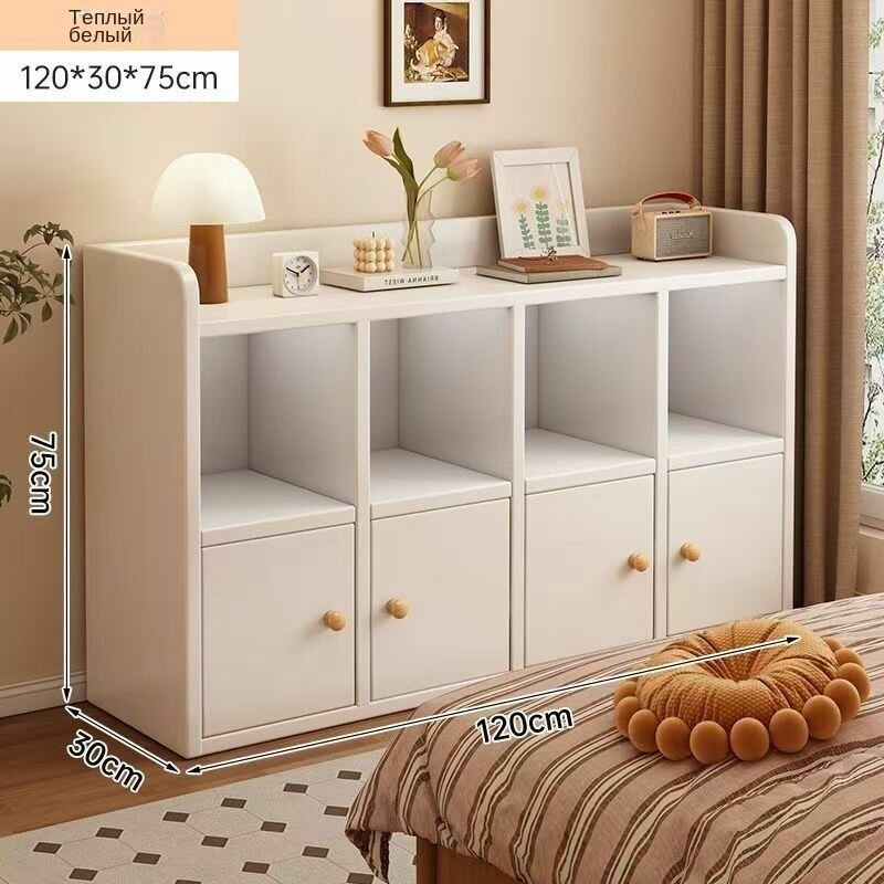 Эксклюзивная напольная конструкция 2 в 1, предназначенная для хранения книг и использования в роли прикроватной тумбочки либо компактного органайзера возле дивана в гостиной.