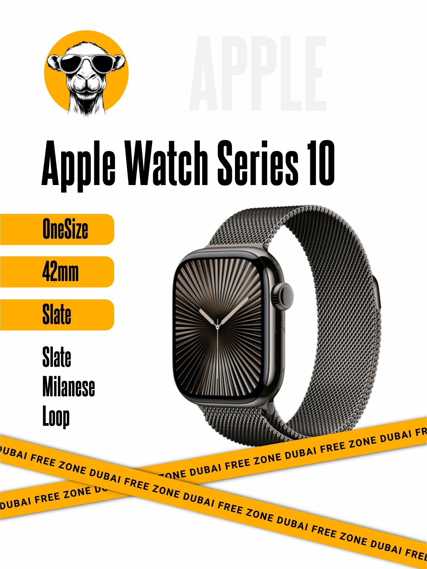 Смарт-часы Apple Watch Series 10 42mm Slate Titanium Slate Milanese Loop