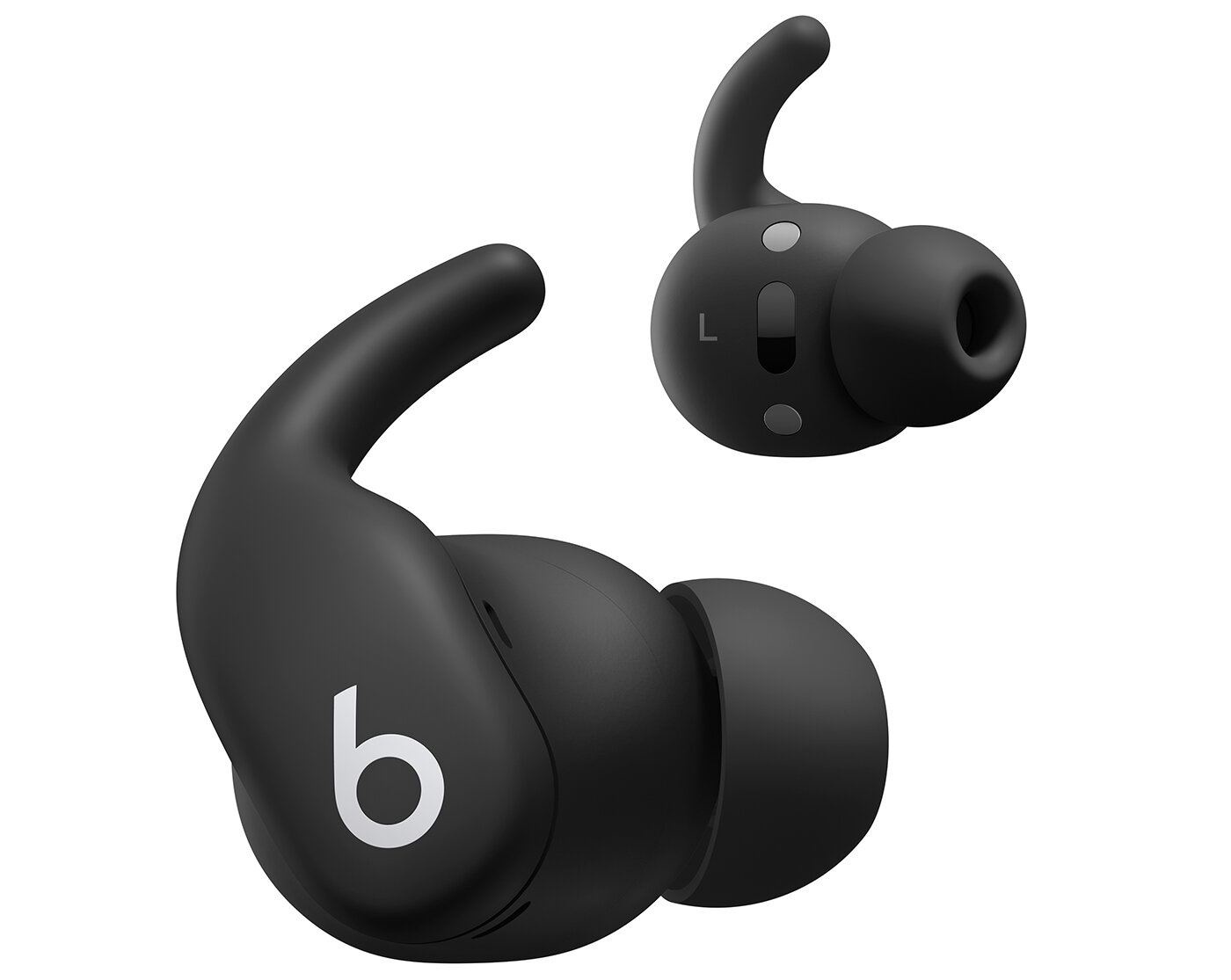 Наушники беспроводные Beats Powerbeats Fit Black, шумоподавление, влагозащита, чёрные