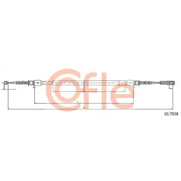 COFLE 92.10.7558 трос ручника л.\ Audi (Ауди) a8 / s8 97трос ручника л.\ Audi (Ауди) a8 / s8 97