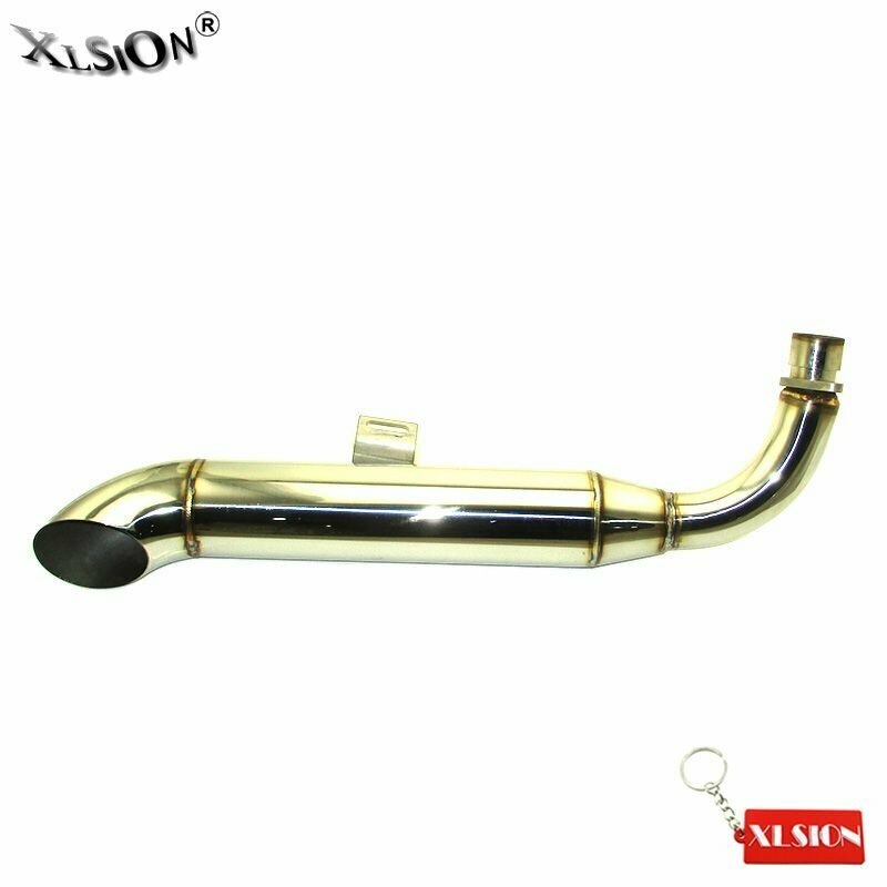 Глушитель выхлопа из нержавеющей стали XLSION для Honda Z50 Monkey Bike Mini Trail 50