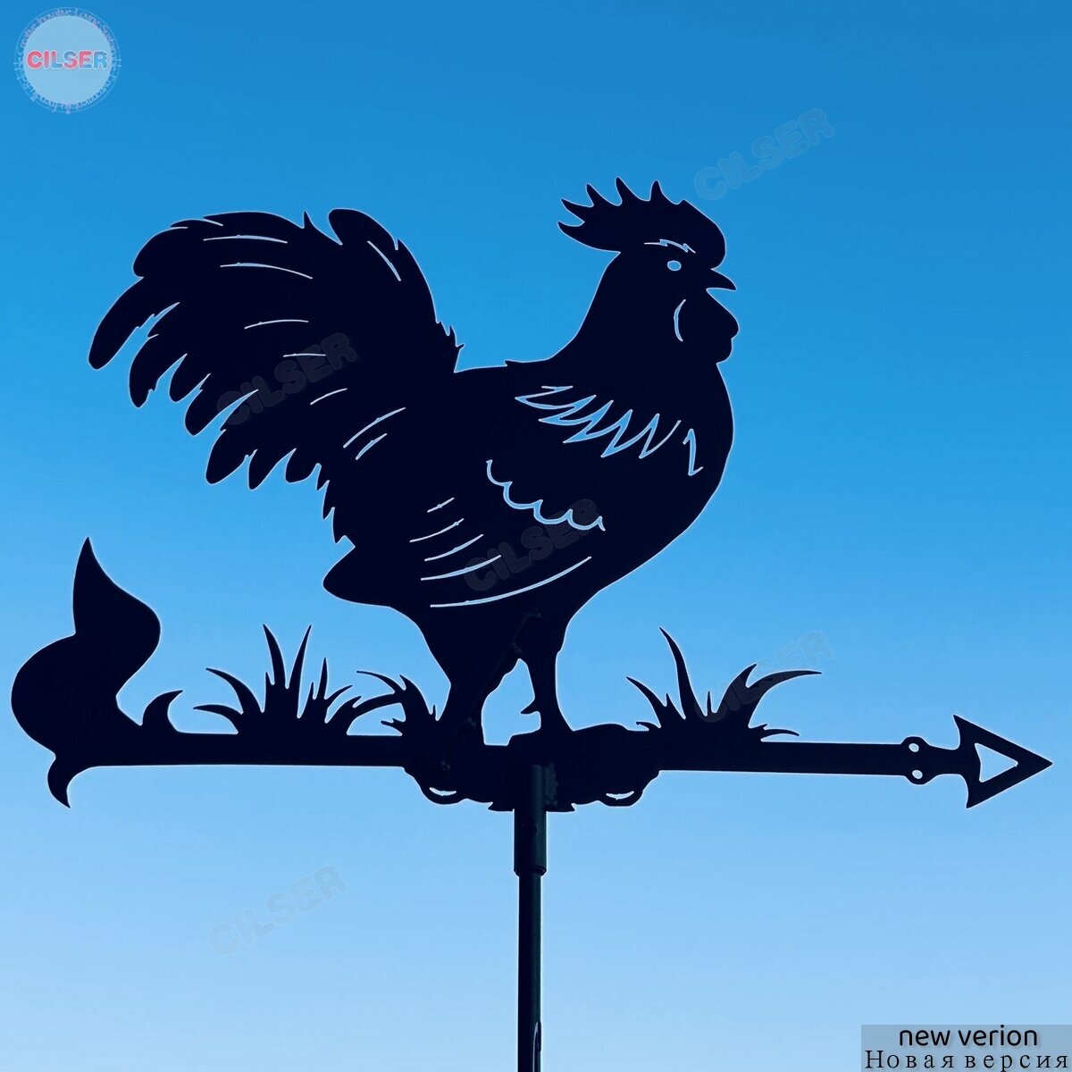 Флюгер большой Петушок. Флюгер на крышу. Ветроуказатель. Ветроуказатель из металла