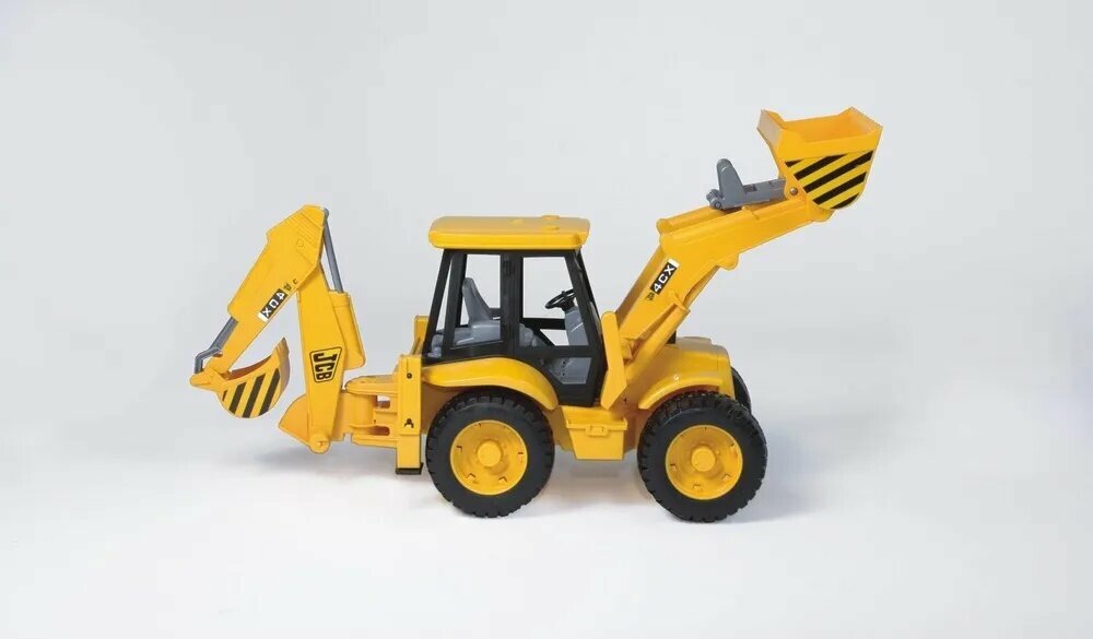 Машинка-экскаватор JCB "4CX", с полнофункциональным погрузчиком — фото 1