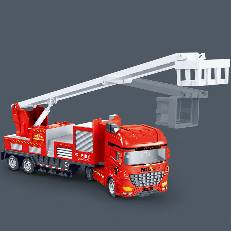 Детский инерционный крупный строительный транспорт с движущимися частями для развития воображения и координации рук и глаз