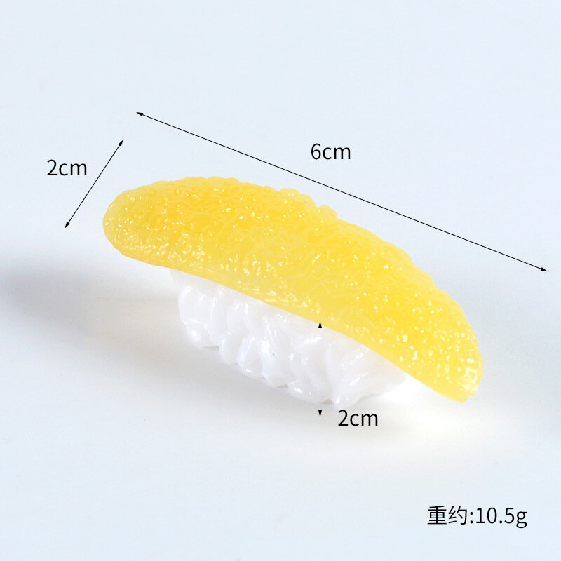 Маленькая имитация хвоста лосося и креветки, японская кухня, суши, модель для игры, мини-орнамент для рисовых шариков