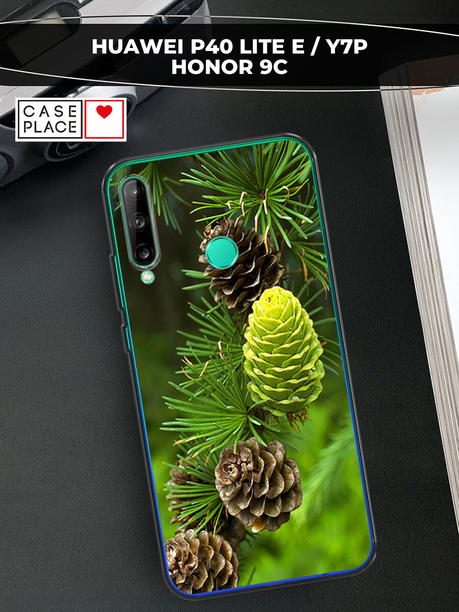 Чехол на Huawei P40 lite E / Хуавей П40 лайт Е с принтом Лес 13