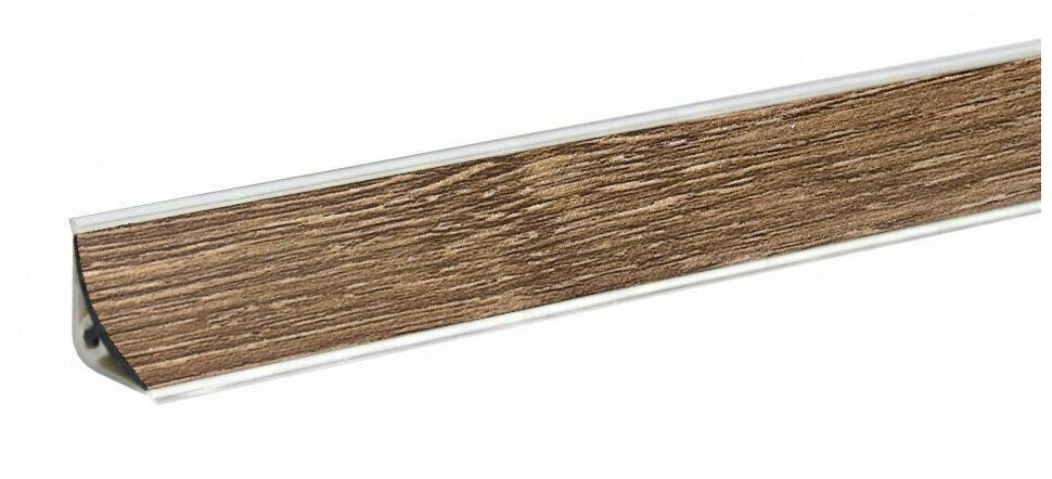 Плинтус для столешницы Korner LB15 mini с кабель-каналом мягкий край 15х15x3000мм ПВХ