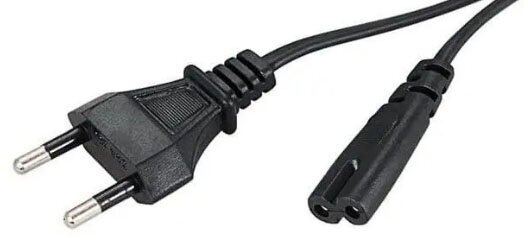Кабель Buro BU-PCAB-1.8-2PIN IEC C7 (2-pin) Евровилка 1.8м