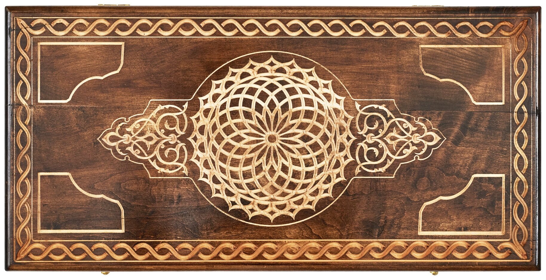 Mkhitaryan Нарды+шашки MKHITARYAN резные "Армянский узор 1", бук